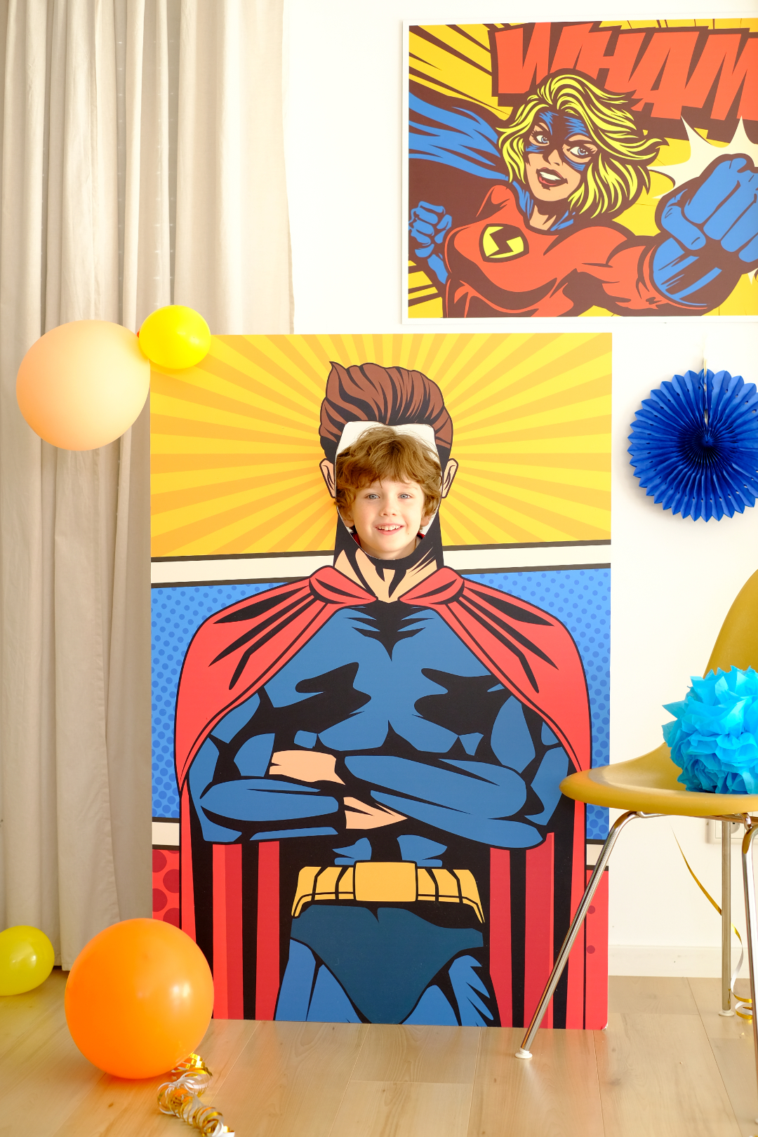 Fotowand für Superhelden-Geburtstag | dekotopia